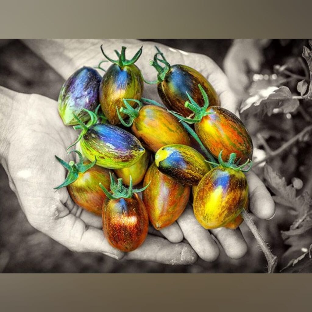 Heirloom Atomic grape tomato seeds - Hooga Seed Keepers Collective